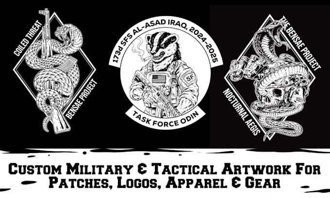 Custom military edc and tactical artwork by Ben_sae | Fiverr
