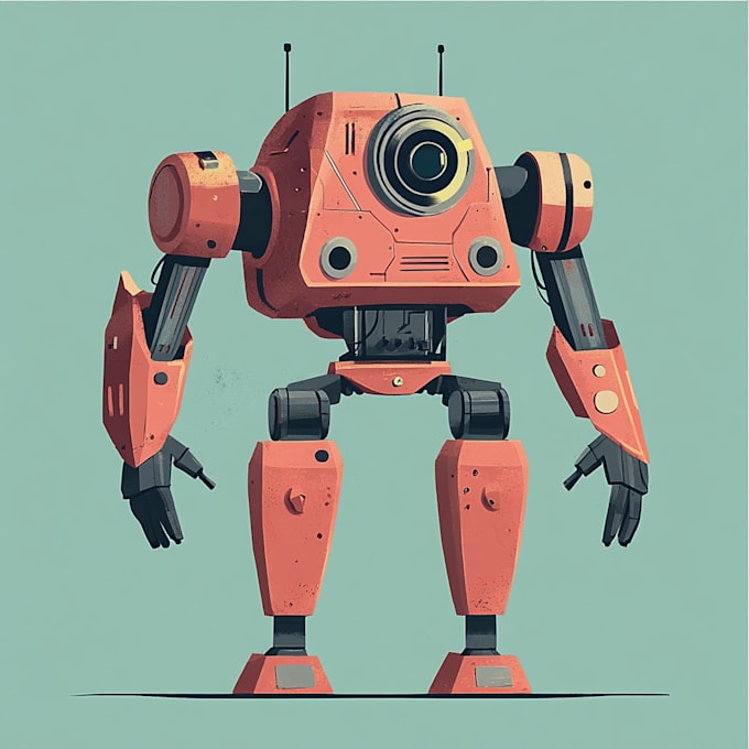 Draw a mecha and robot reference sheet by Safiuluaeg | Fiverr