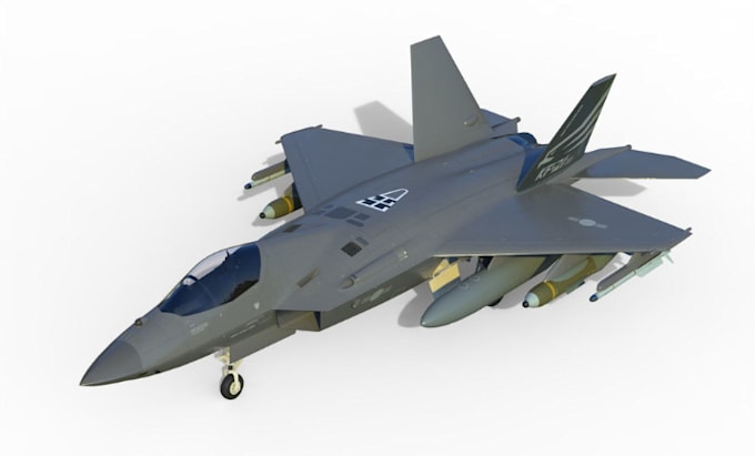 Render quality 3d spaceship model, hard surface starship sci fi model ...