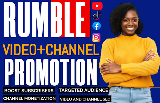 Rumble promotion, rumble video promotion, video marketing, channel ...