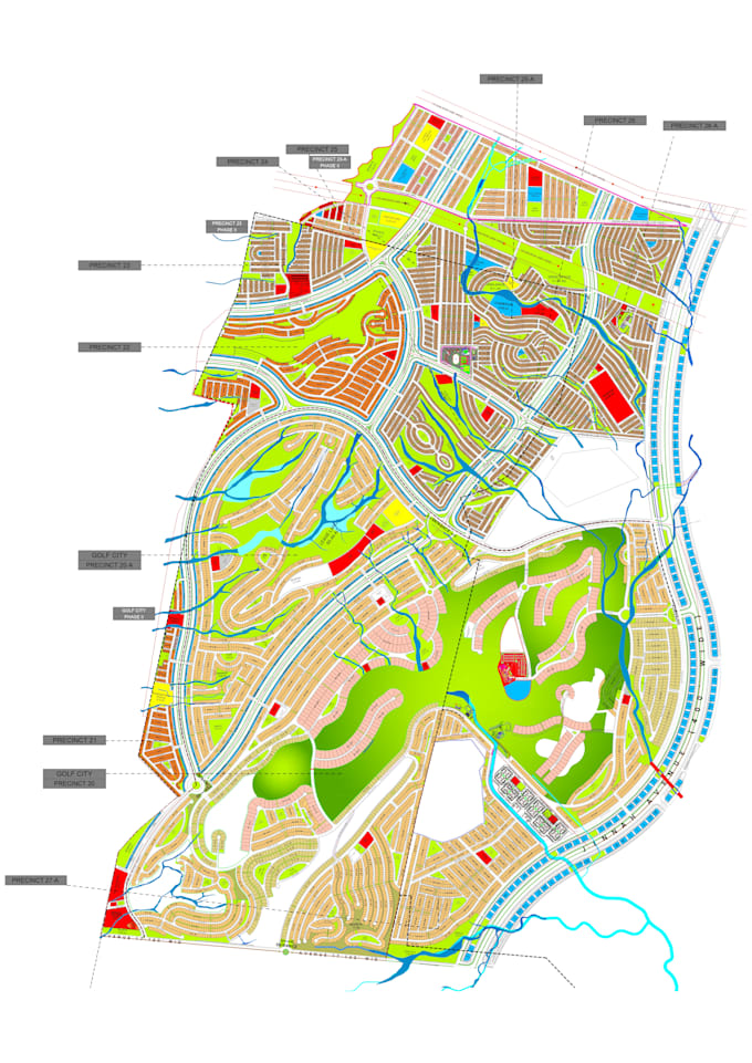 Town planning, master planning, urban and landscape design, layout plan ...