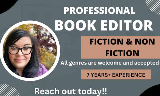 Developmental editor, book editor, beta read, beta reader, proofread ...