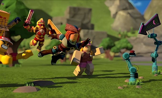 Build roblox full game creation, roblox game, 2d unity game, roblox script, map by ...