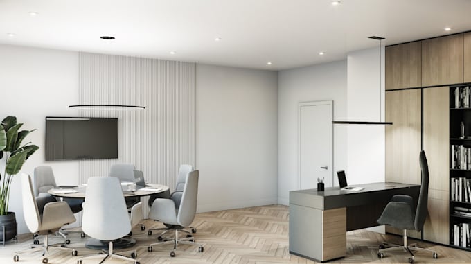 Design 3d classic commercial workspace,revit model,hotel,office ...