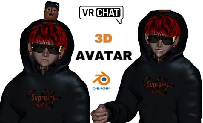 Upload edit or create your vrchat avater vr character vr chat vrc ...