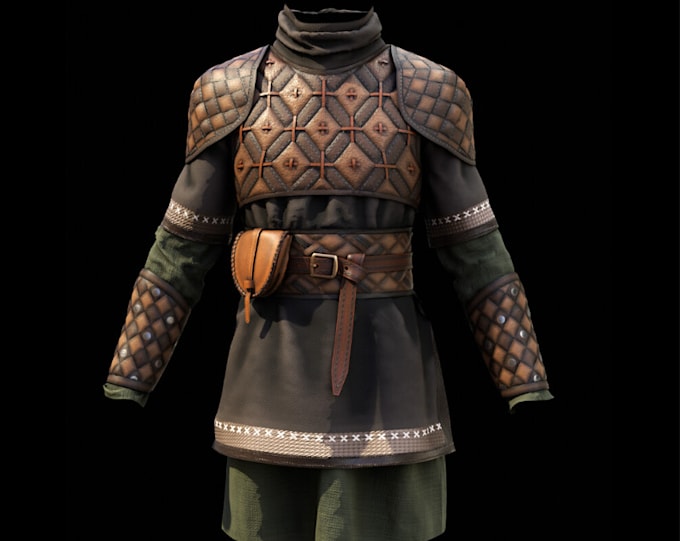 Craft 3d movie costume for scene, 3d fashion garment, ue5 cloth rig ...