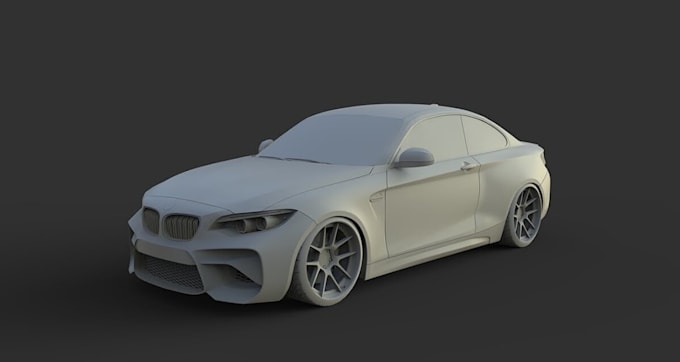 Fix 3d car stl, ztl and obj file for printing, zbrush sculpture, ttrpg ...