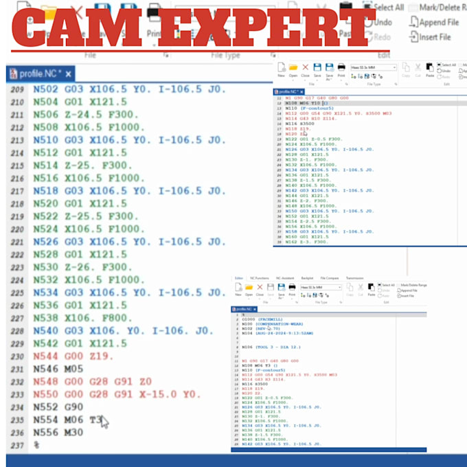 Do Cam Cnc Programming Tool Path Gm Code For All Type Cnc Machine By Abbashub Fiverr