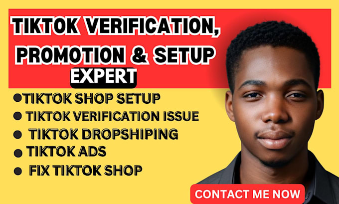 Setup tik tok shop and fix tiktok verification issues and lot more by Paul_enoch11 | Fiverr