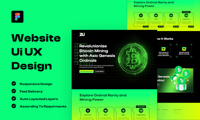 Design ui ux, figma website design, uiux and figma landing page by Zenui2023 | Fiverr