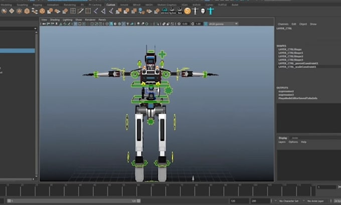 Do 3d rigging, 3d model rigging, 3d character rigging professionally by ...
