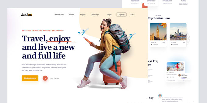 Build a custom responsive website html, css, and bootstrap by ...