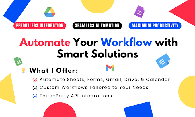 Automate sheets, gmail, calendar with google apps script by Hussainu666 | Fiverr