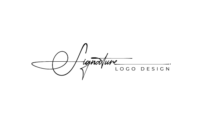 Design scripted cursive handwritten signature logo by Noumanazam13 | Fiverr