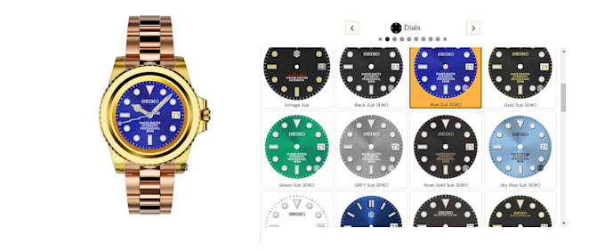 Build 2d 3d watch configuration, wrist watch,golden watch, on kickflip ...