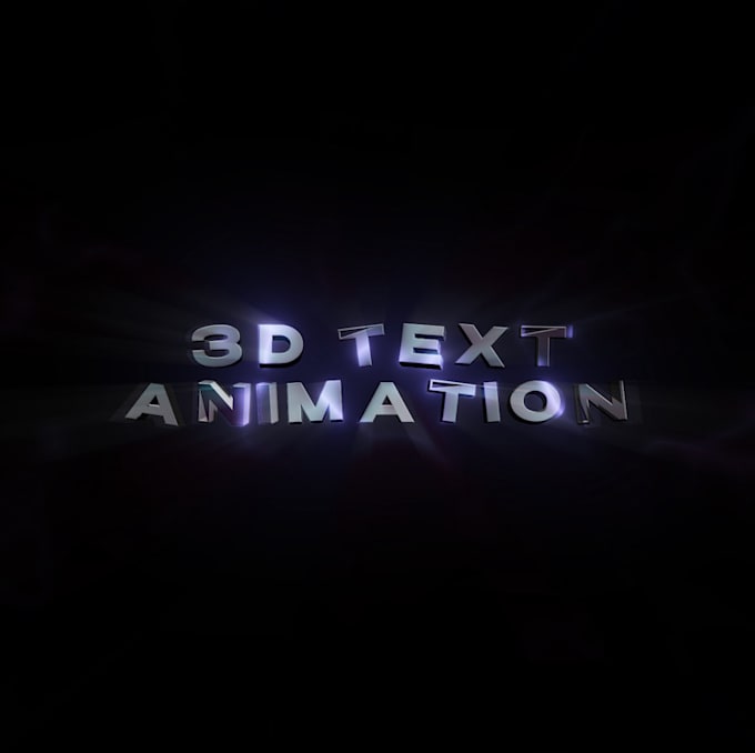 3d text animation, intro by Shyweq | Fiverr