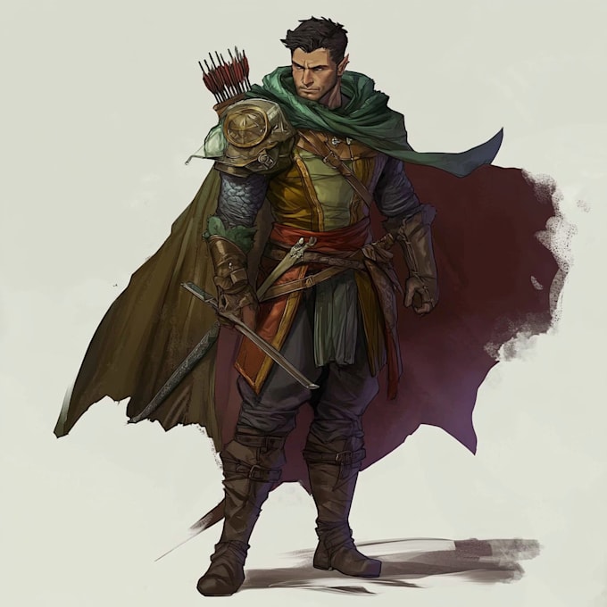 Dnd character art and dnd character art by Hasaououkar | Fiverr