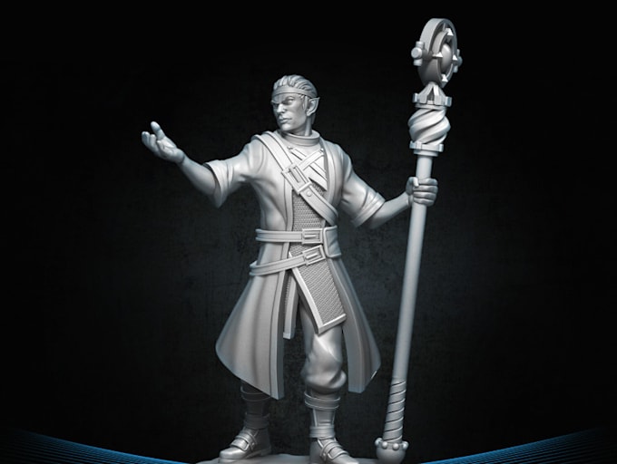 Make 3d mini figure,stl file,resin printable action pose,dnd minis for 3d print by Dupegland ...