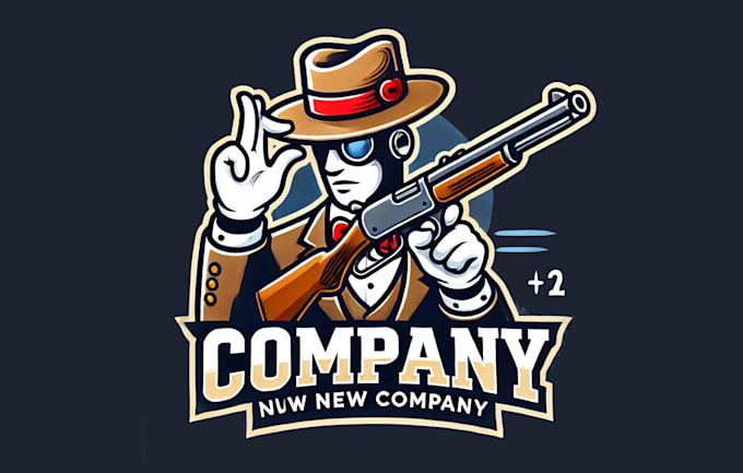 Design a bold and dynamic shotgun mascot logo for your brand or team by ...