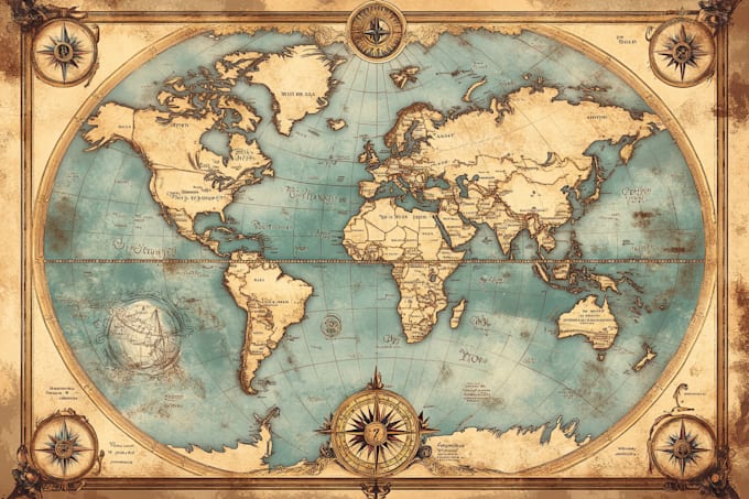 Create a fantasy atlas map, vector world map by Shaniqrrison | Fiverr