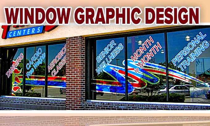 Do professional window graphic, store graphic, shop front, store front ...
