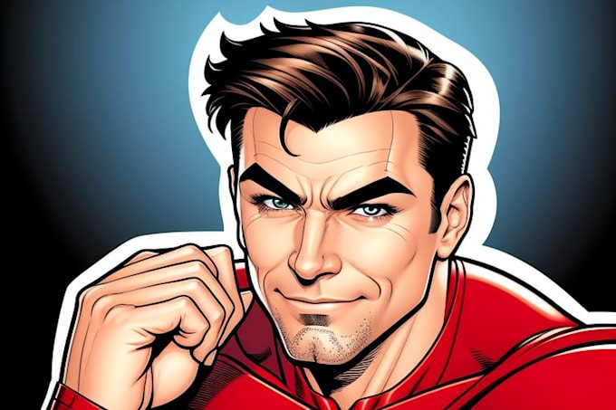 Custom comic book superhero portraits caricature by Flotyte | Fiverr