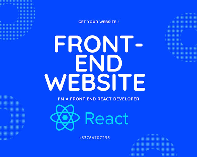 Make you a responsive front end website by Younes_ybz | Fiverr
