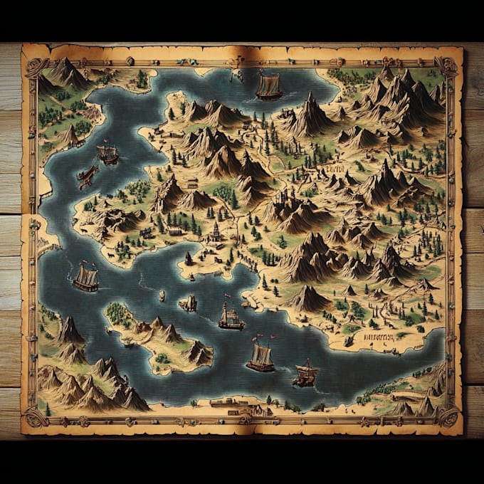 Do maps and fantasy concept art by Zongakoto | Fiverr