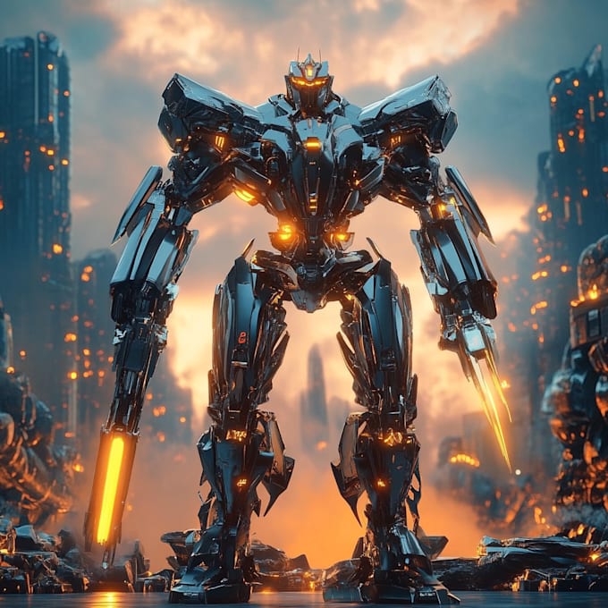 Draw gundam, transformer, robot, armor, mecha by Nayailandu | Fiverr