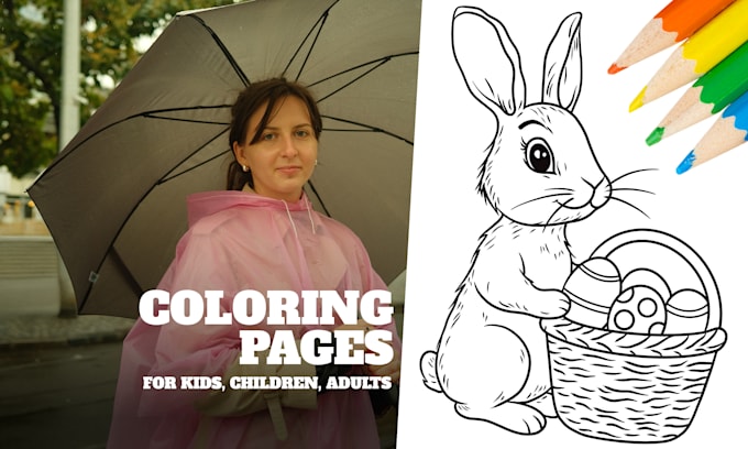 Hand draw unique coloring book pages for kids, children, adults, line ...