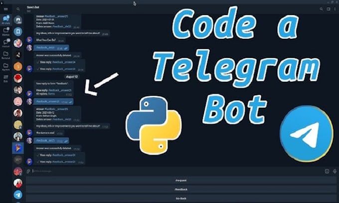 Create a custom telegram bot in python by Vibranto | Fiverr