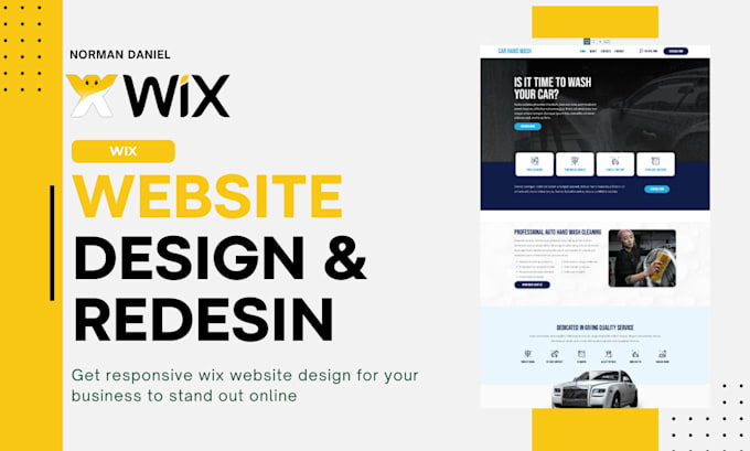 Do custom wix website design wix website redesign by Normandaniel_ | Fiverr