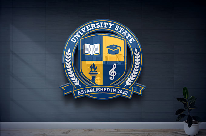 Design school, college, university, educational and family crest by ...