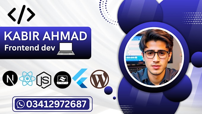 Your senior frontend developer using js lib, framer, webflow by Kabirahmad72687 | Fiverr