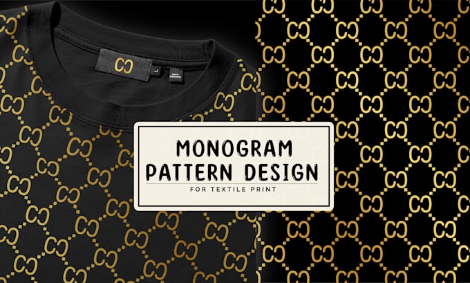 Design seamless monogram patterns for textile printing by ...