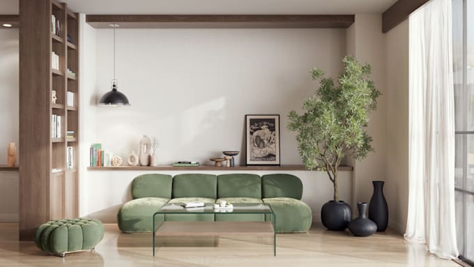 Design interiors with photorealistic 3d renders by Sunfenris | Fiverr