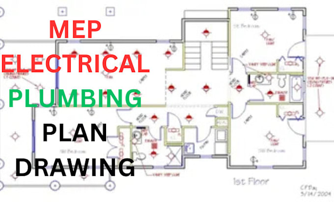 Draw electrical layout mep plan hvac design in revit autocad for city ...