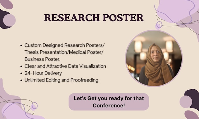 Professional research poster design for academic conference by Dr_asfia ...