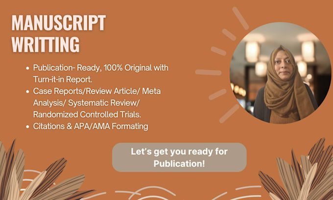 Professional manuscript writing for medical research publication by Dr ...