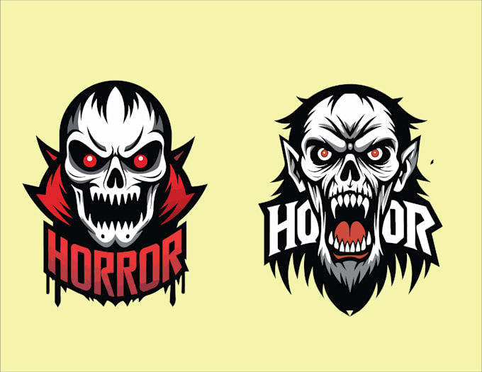 Create modern horror logo t shirt design by Manusilamang | Fiverr