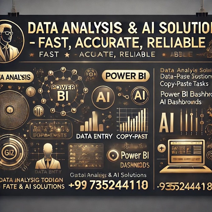 Data analysis, entry, copy past and power bi service with ai precision ...