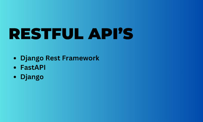 Develop restful api with django rest framework and fastapi, using jwt auth 2