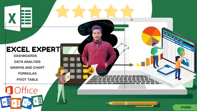 Create excel graphs,pivot tables,vlookup and dashboard by Dhruvdoriya | Fiverr