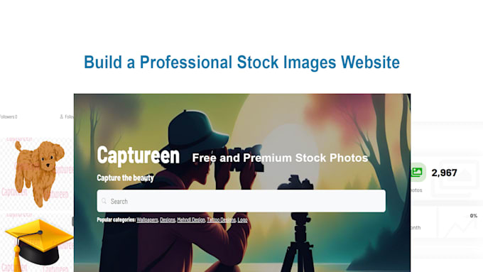 Build a professional stock photos website by Wordpressy24 | Fiverr