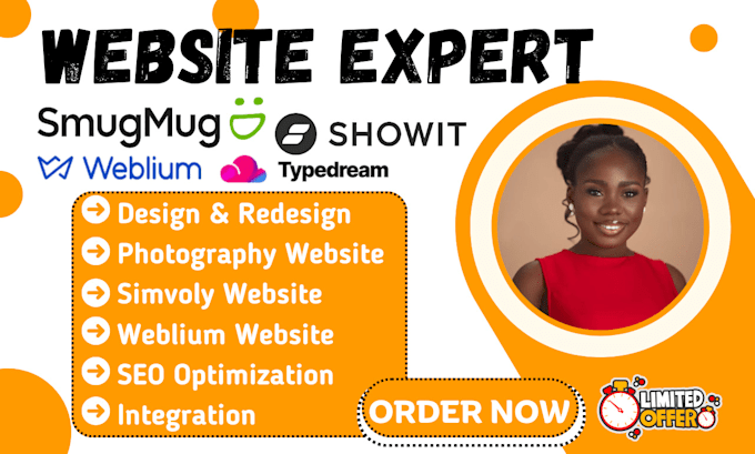 Design smugmug redesign showit typedream and squarespace photography pixieset by Olivia_websol ...