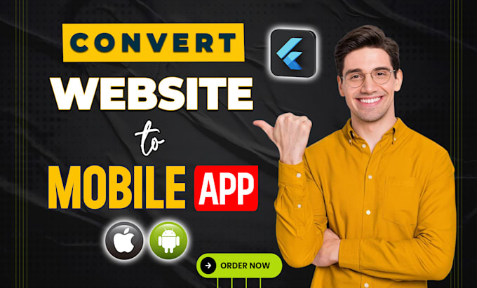 Convert website to android app and ios app using flutter by Maazkhan933 | Fiverr