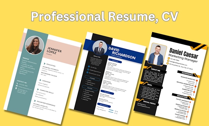 Write and upgrade your resume, cv, cover letter by Altafshar997 | Fiverr