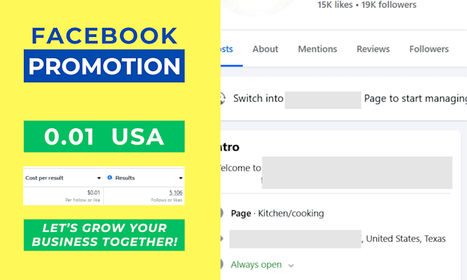 Do facebook page advertising, page boost by Artsigma2 | Fiverr