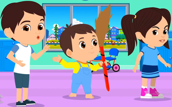 Create awesome nursery rhymes 2d animations for kids by Monmon100 | Fiverr