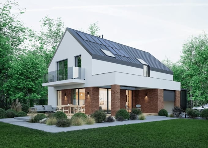 Cad conversion, house layout, hotel room render, sketchup cgi home building